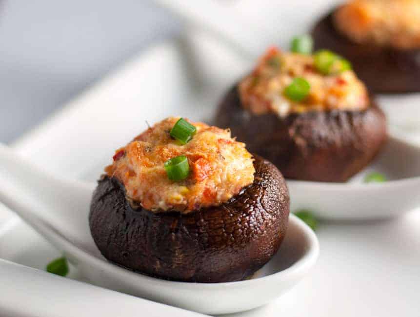 Smoked Salmon And Goat Cheese Stuffed Mushrooms Flavour And Savour