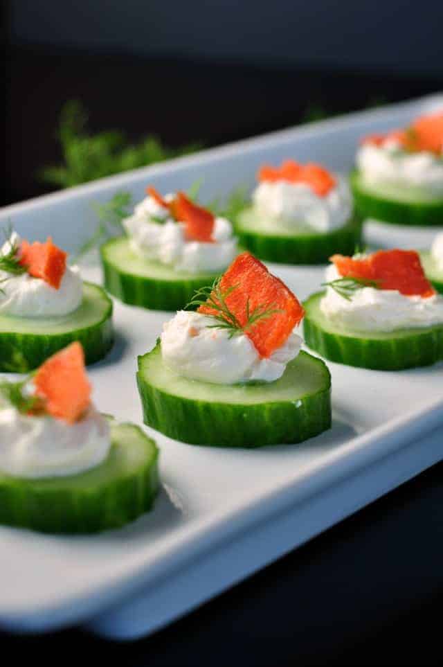 Smoked Salmon Cucumber Appies - Flavour and Savour