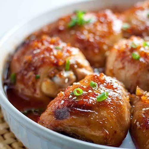 Asian Glazed Garlic Chicken - Flavour and Savour