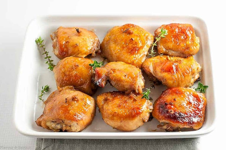 Paleo Maple Garlic Glazed Chicken - Flavour and Savour