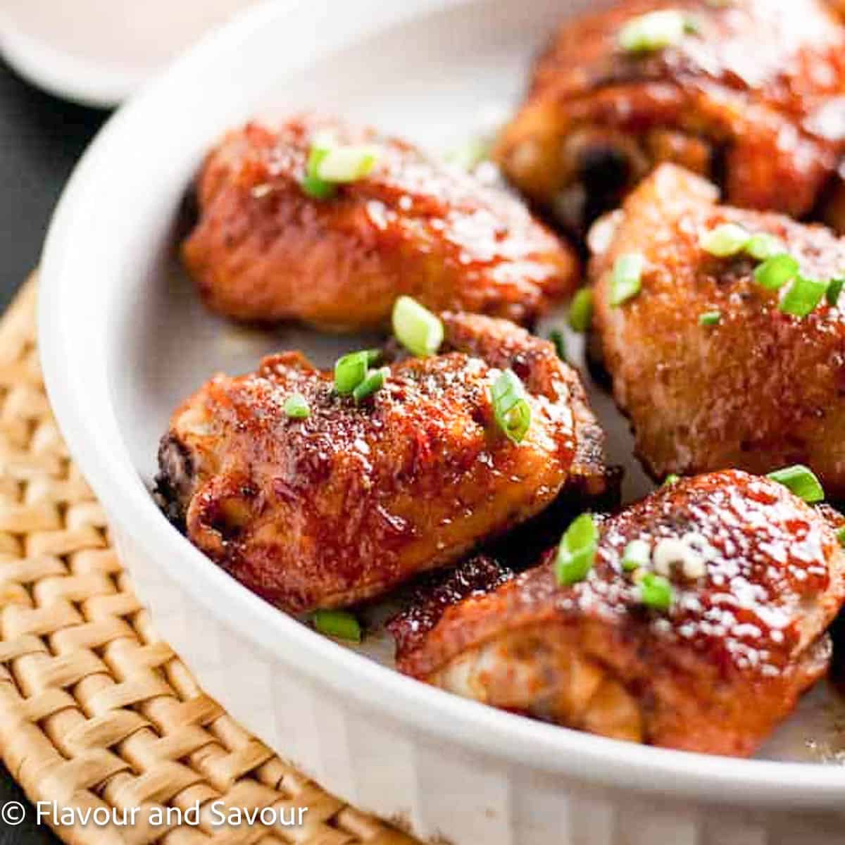 Smoky Chipotle Honey-Mustard Glazed Chicken Thighs - Flavour and Savour