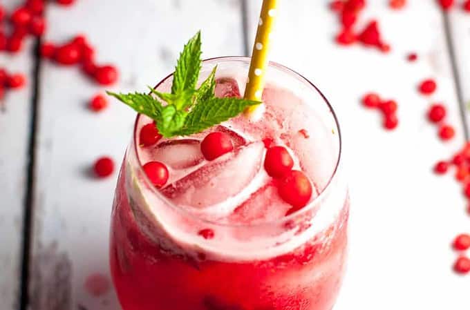 Wild Huckleberry Mint Mohito Mocktail - Flavour and Savour