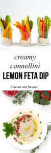 Creamy Cannellini Lemon Feta Dip - Flavour and Savour