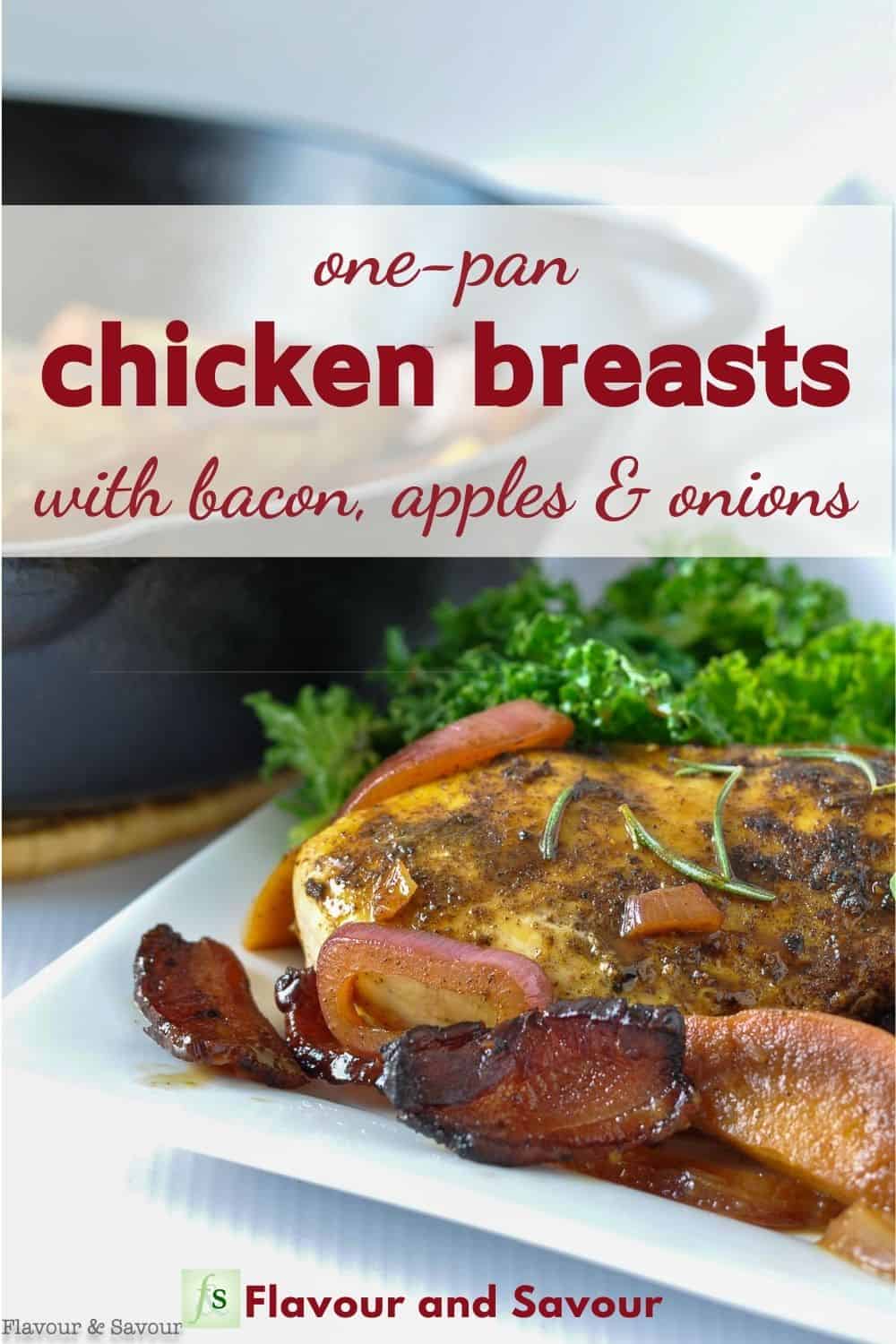 One-Pan Spiced Chicken with Apples and Bacon - Flavour and Savour