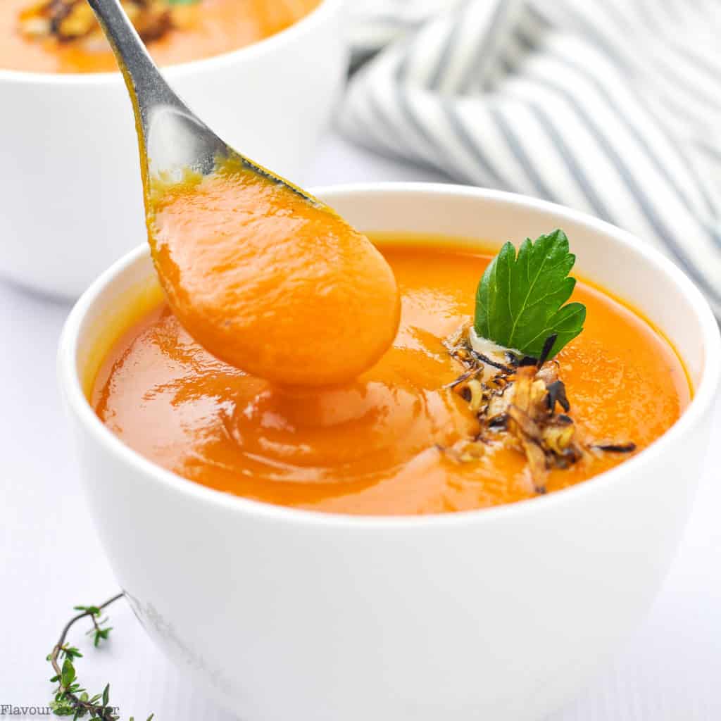 Instant Pot Carrot Ginger Soup With Apple Flavour And Savour