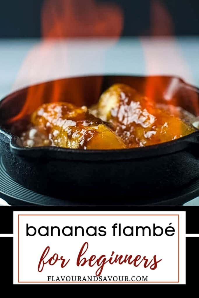 Caribbean Rum Bananas Flambé with Amaretto - Flavour and Savour
