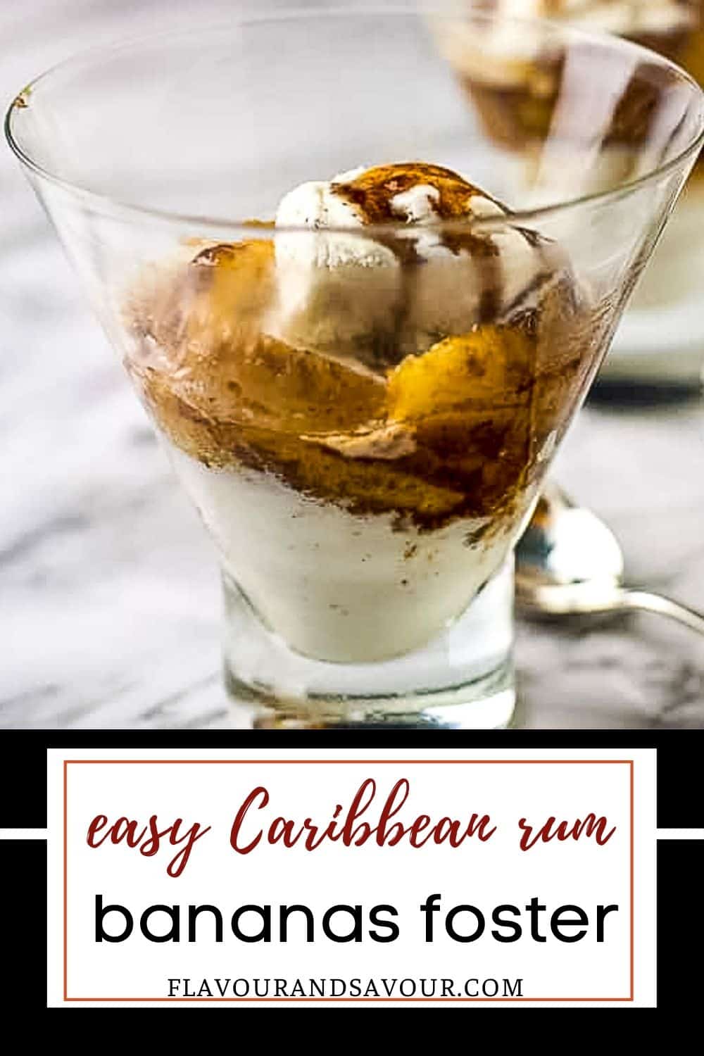 Caribbean Rum Bananas Flambé with Amaretto - Flavour and Savour