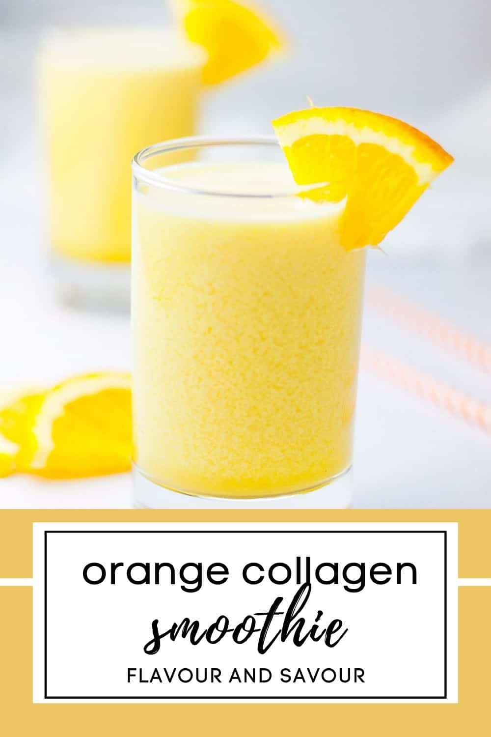 Simple Orange Collagen Creamsicle Shake - Flavour and Savour