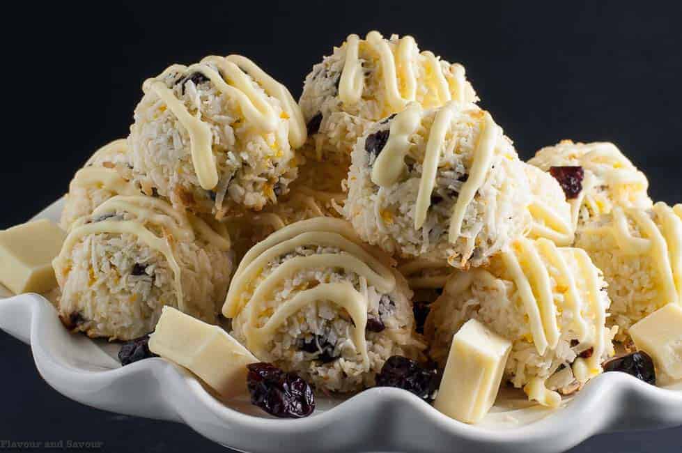 Cranberry White Chocolate Macaroons - Flavour and Savour