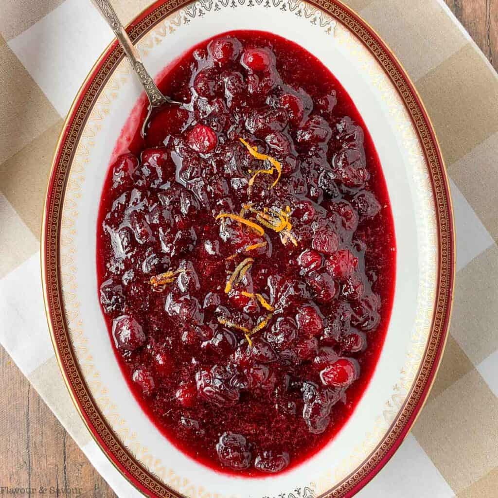 Spiced Cranberry Orange Sauce with Triple Sec - Flavour and Savour