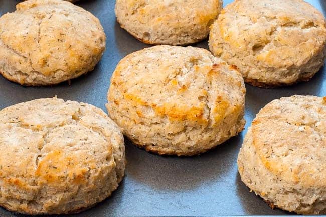 Herbed Gluten-Free Baking Powder Biscuits - Flavour and Savour