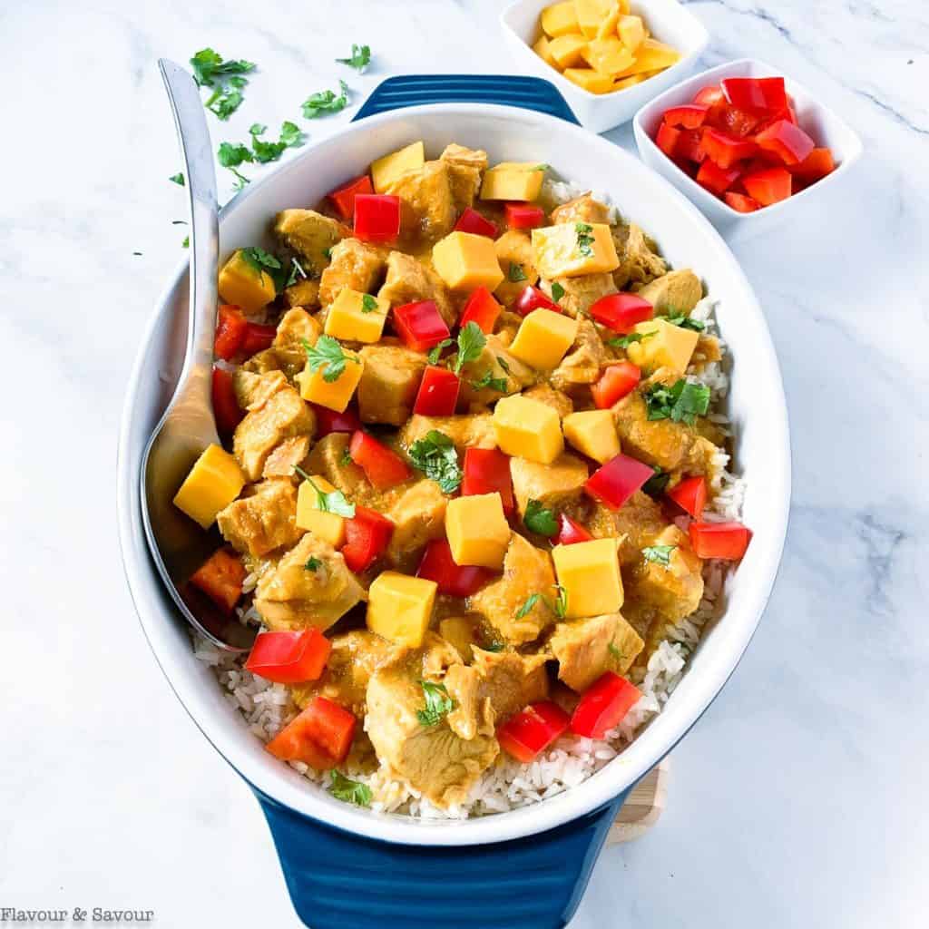 Slow Cooker Thai Mango Chicken - Flavour and Savour