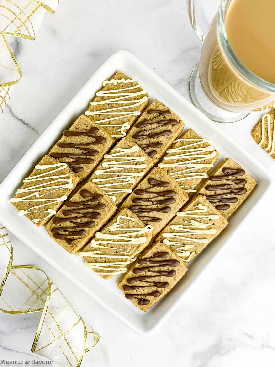 Buttery Almond Flour Espresso Shortbread - Flavour and Savour