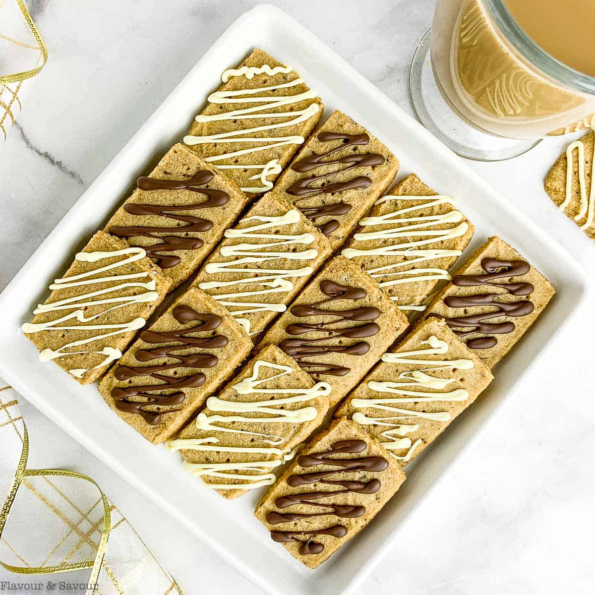 Buttery Almond Flour Espresso Shortbread - Flavour and Savour
