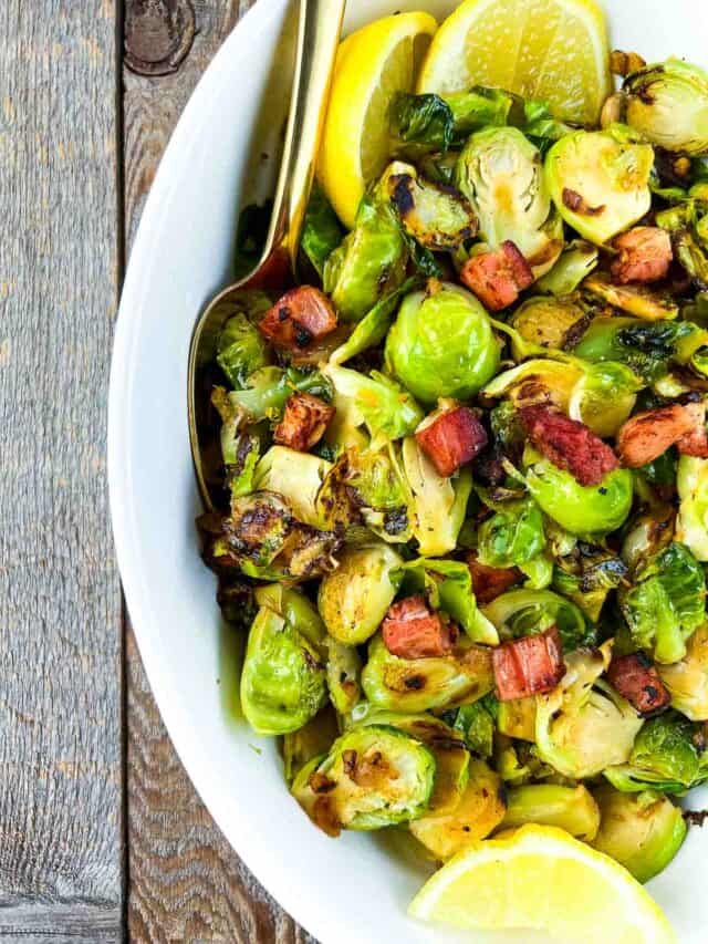 Sautéed Brussels Sprouts with Pancetta - Flavour and Savour