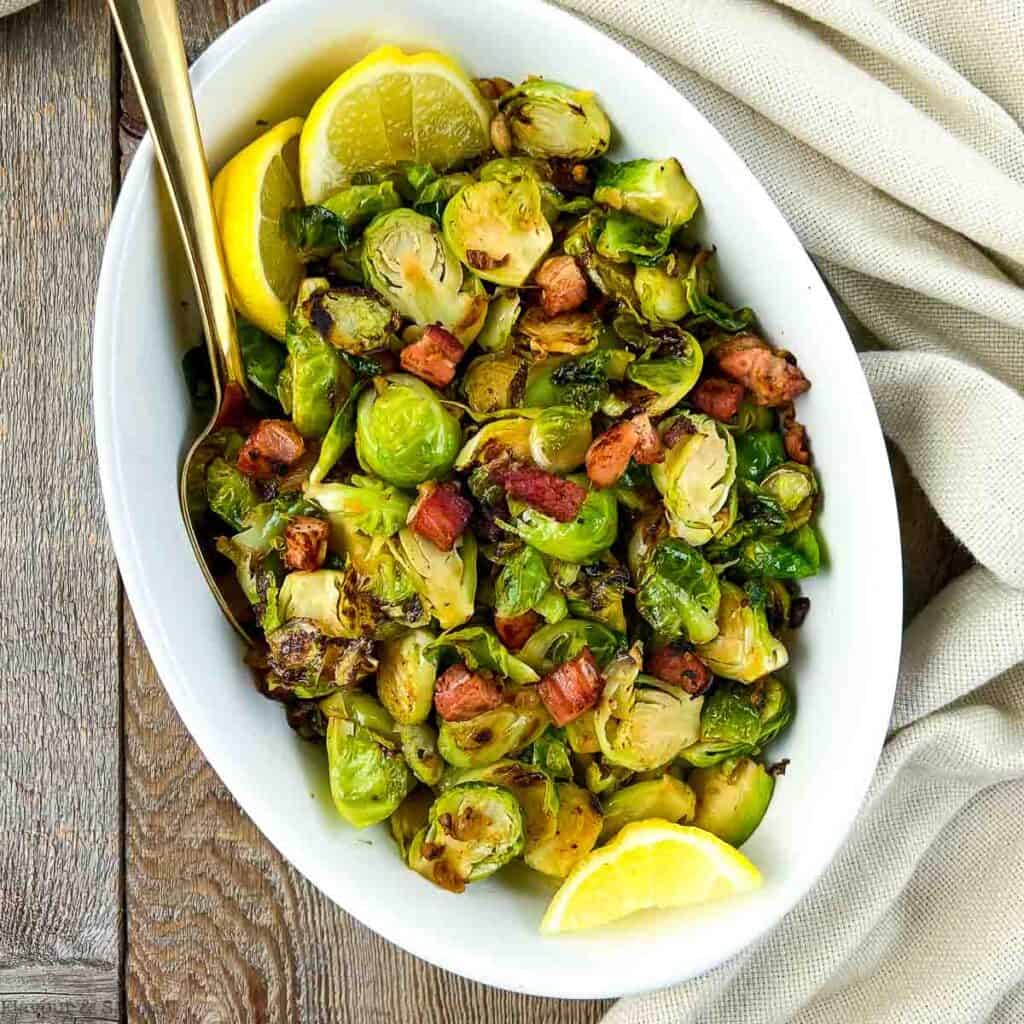 Sautéed Brussels Sprouts with Pancetta - Flavour and Savour