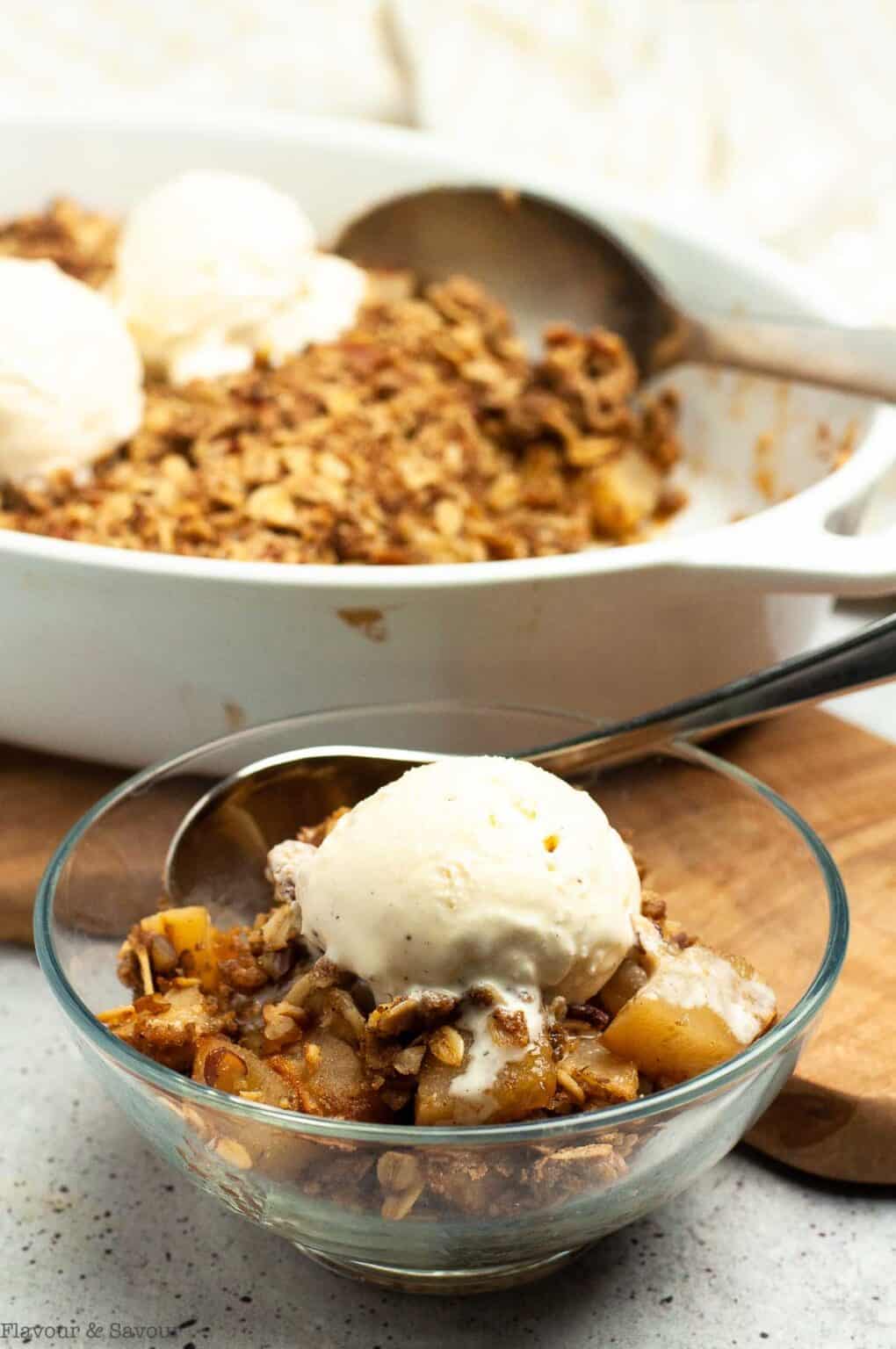 Pecan Pear Crisp (Gluten-Free) - Flavour and Savour