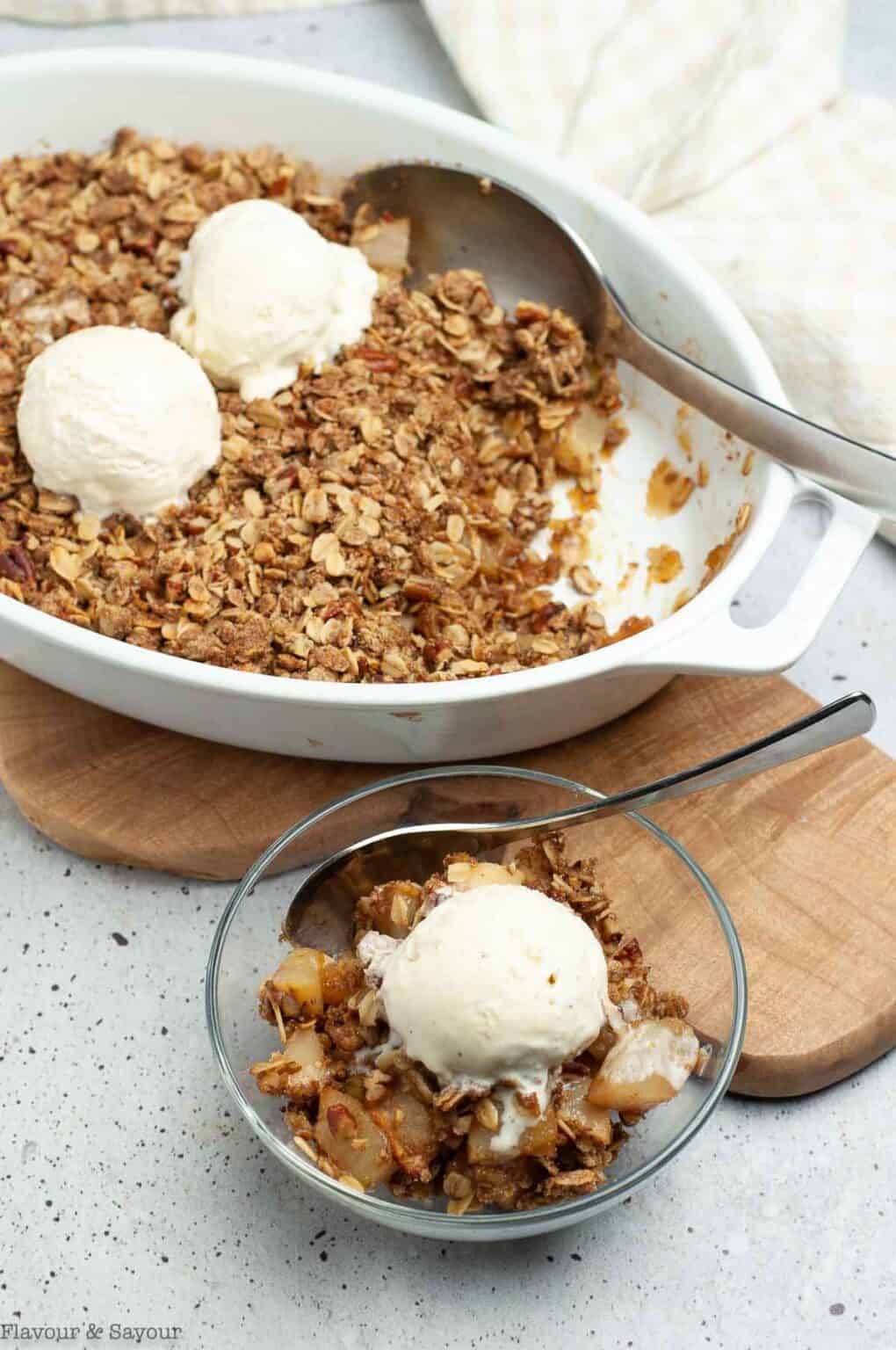 Pecan Pear Crisp (Gluten-Free) - Flavour and Savour
