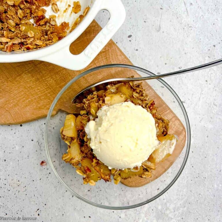 Pecan Pear Crisp (Gluten-Free) - Flavour and Savour