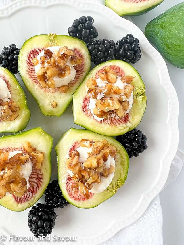 Fresh Figs with Goat Cheese and Honey - Flavour and Savour