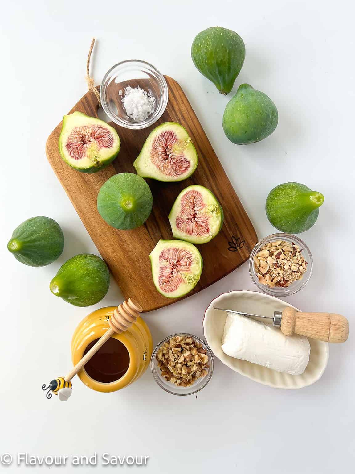 Fresh Figs with Goat Cheese and Honey - Flavour and Savour