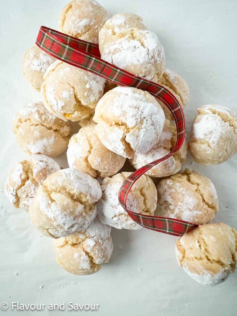 Soft and Chewy Italian Almond Cookies (Amaretti) - Flavour and Savour