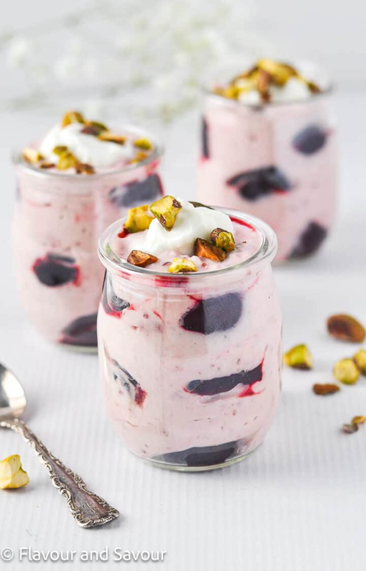 Light Cherry Yogurt Coconut Fool - Flavour and Savour